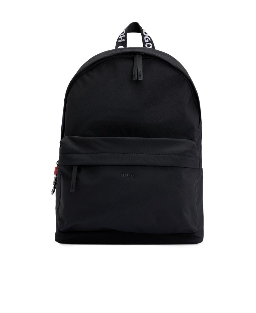 BOSS Logo-Strap Zip-Up Backpack in Black for Men | Lyst