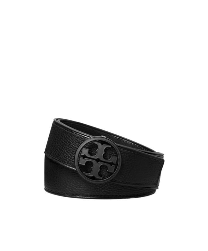 Tory Burch Brand Logo Belt in Black | Lyst
