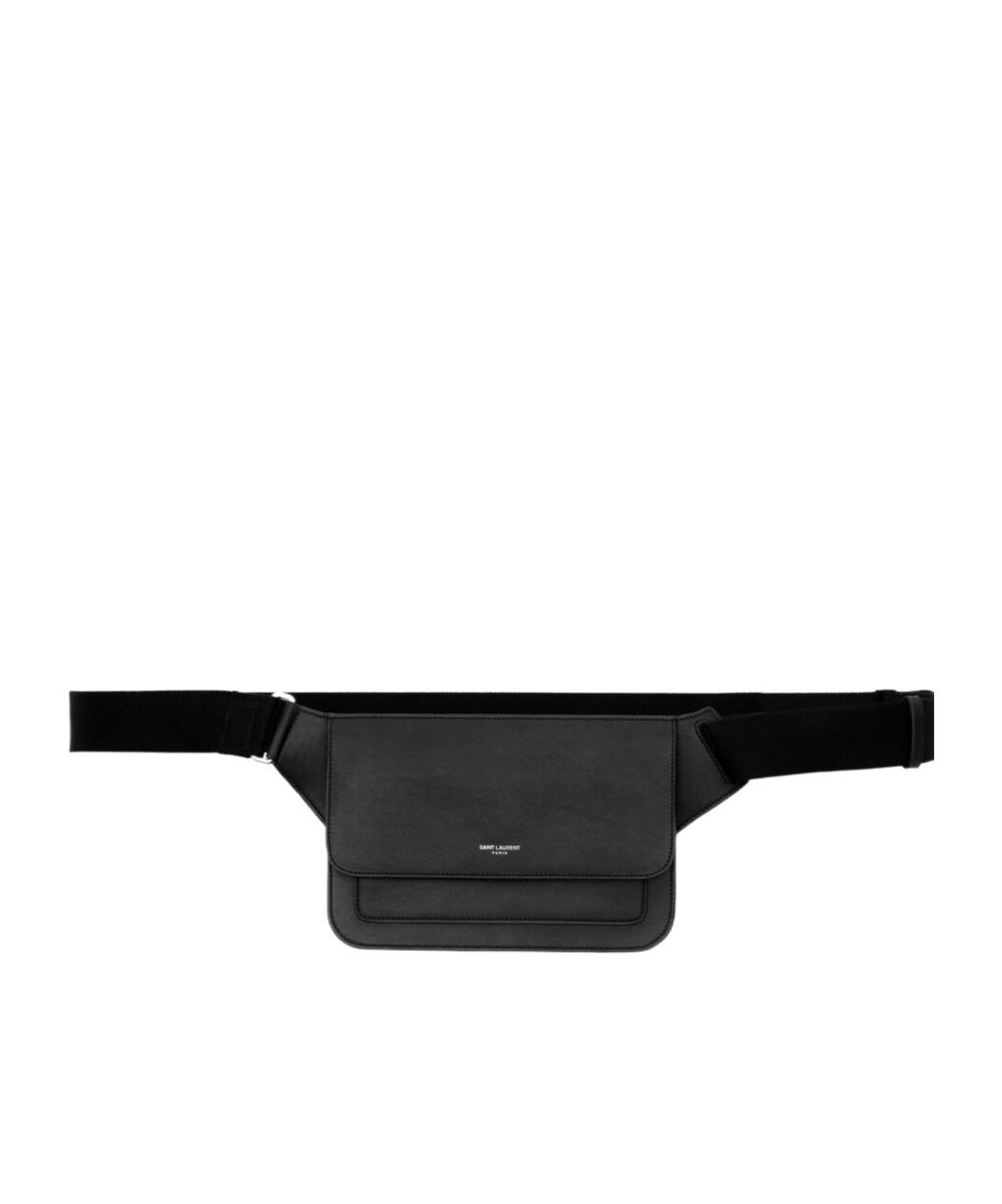 Saint Laurent Adjustable Buckle Waist Pack in Black for Men | Lyst