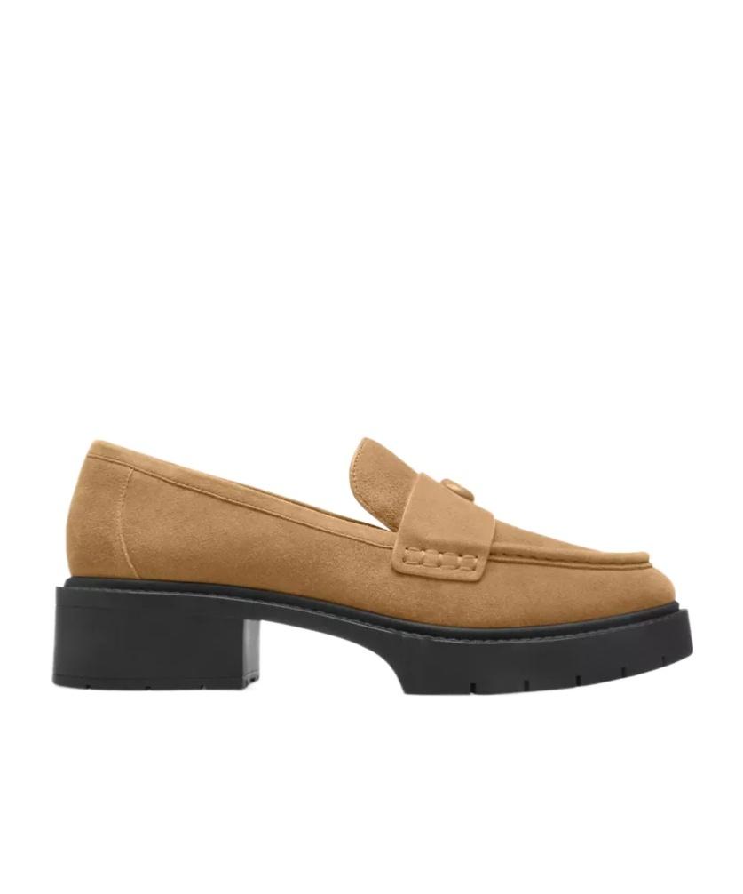 COACH Platform Loafer Shoes in Brown | Lyst