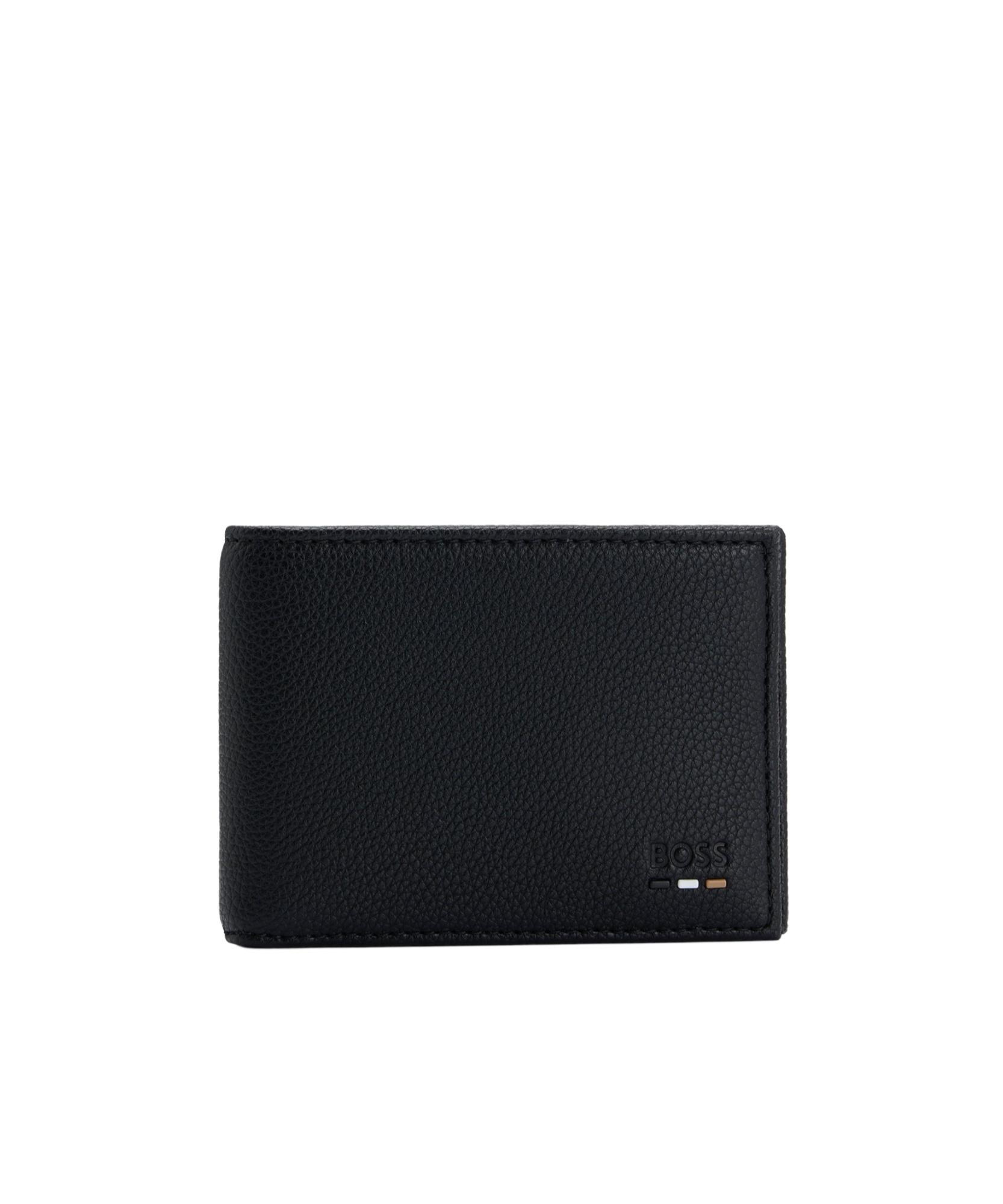 BOSS Logo-Debossed Bi-Fold Wallet in Black for Men | Lyst