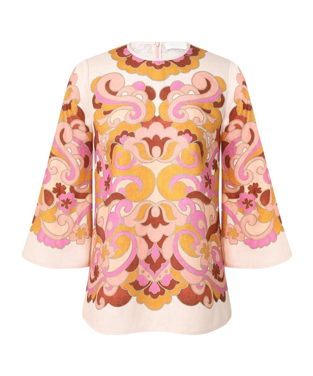 Zimmermann Pattern Jacket in Pink | Lyst
