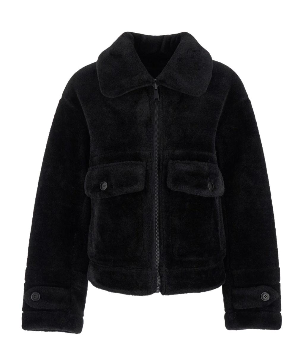 Urbancode Double-Sided Coat in Black | Lyst