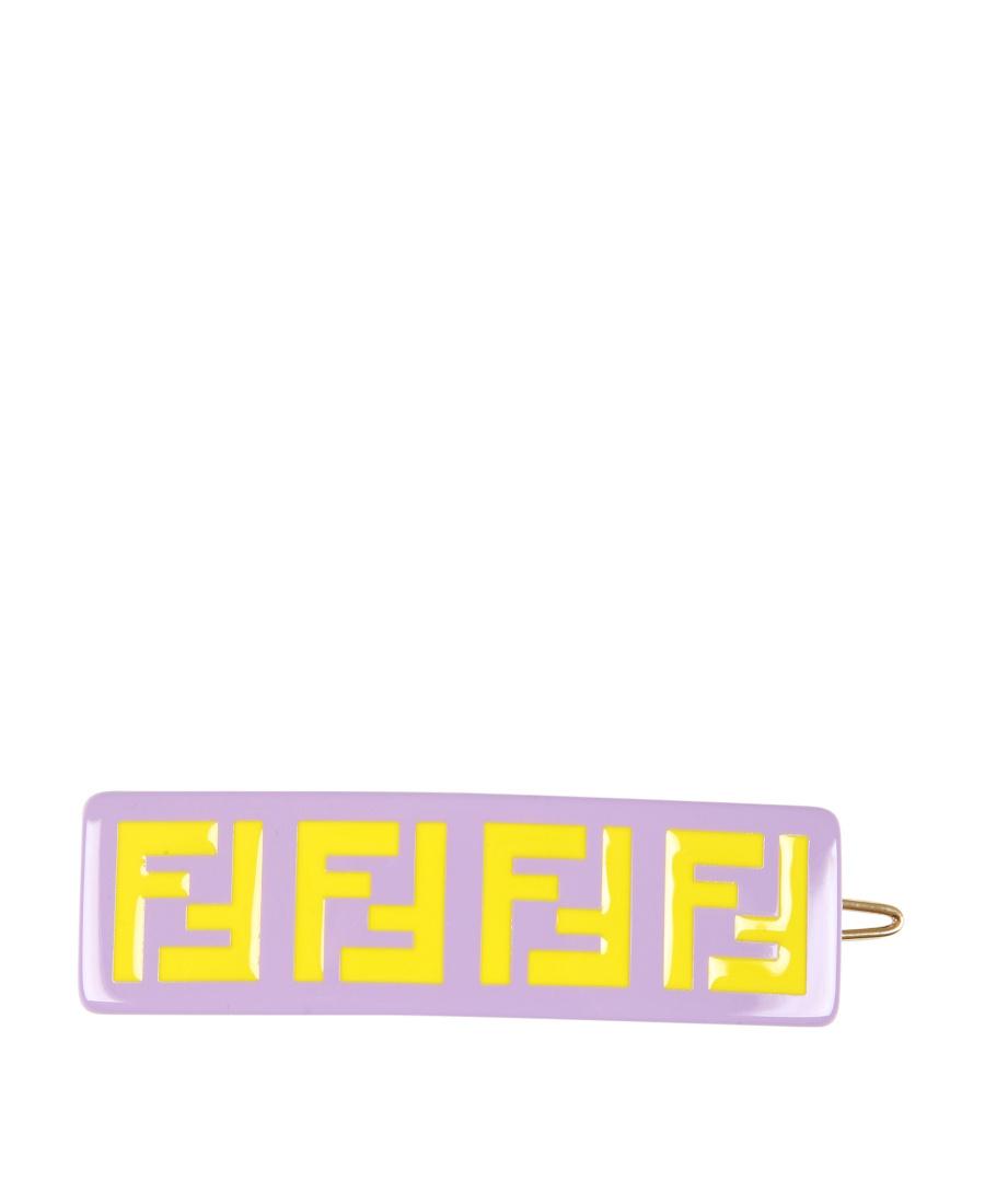Fendi Logo Hair Card in Yellow | Lyst