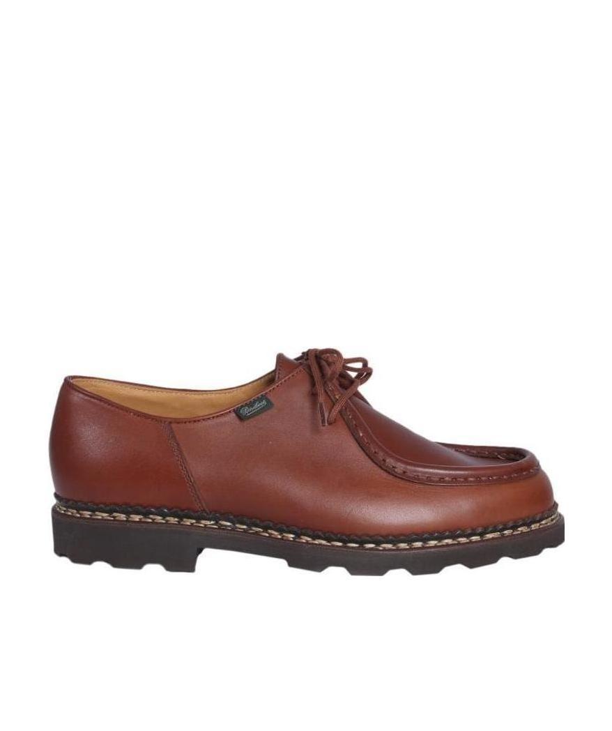 Paraboot Logo Mokasin Shoes in Brown for Men | Lyst