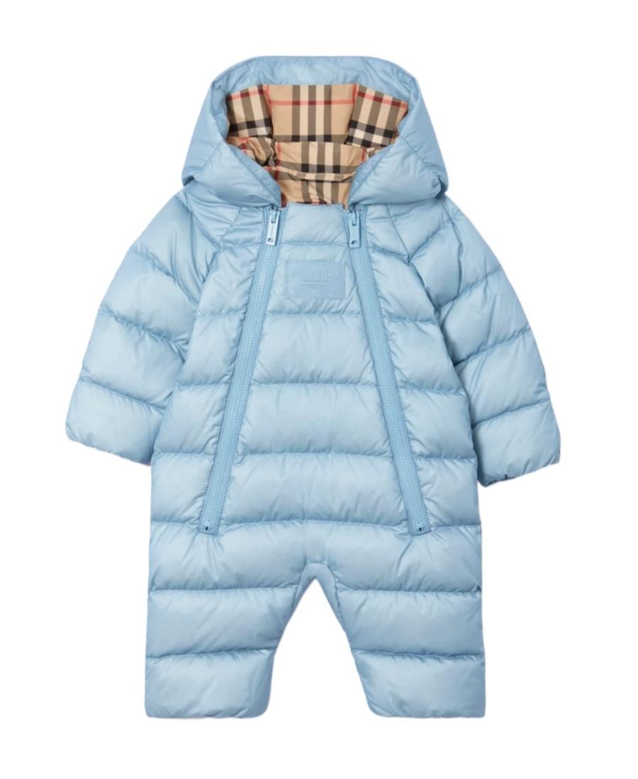 Burberry Quilted Hooded Puffer Suit in Blue | Lyst
