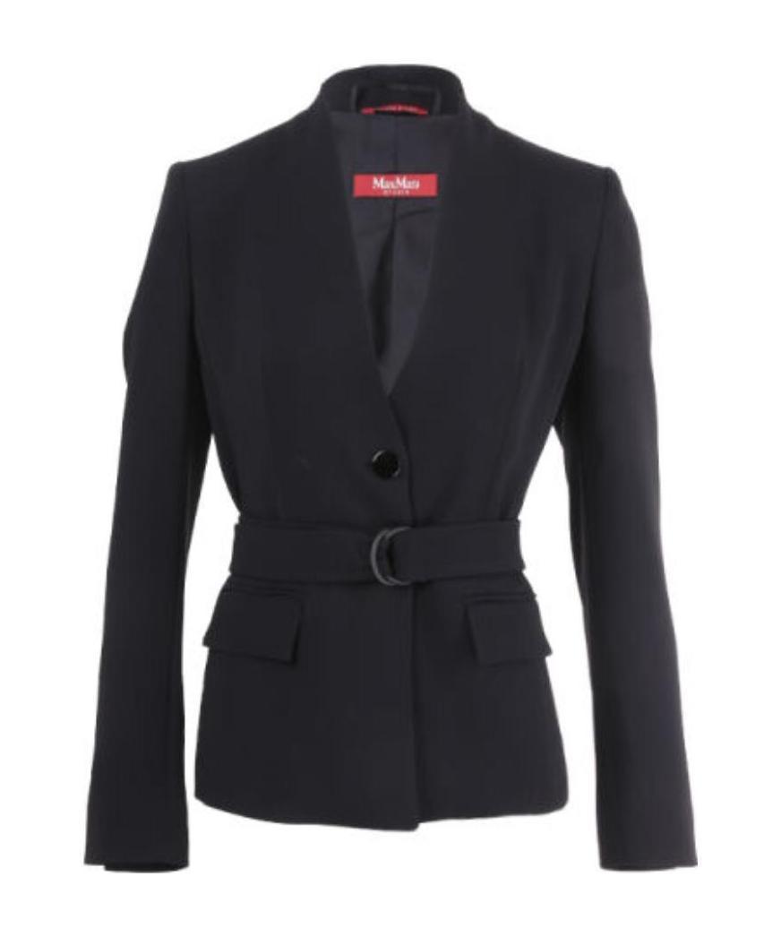 Max Mara Cady Girdle Suit Coat in Blue | Lyst