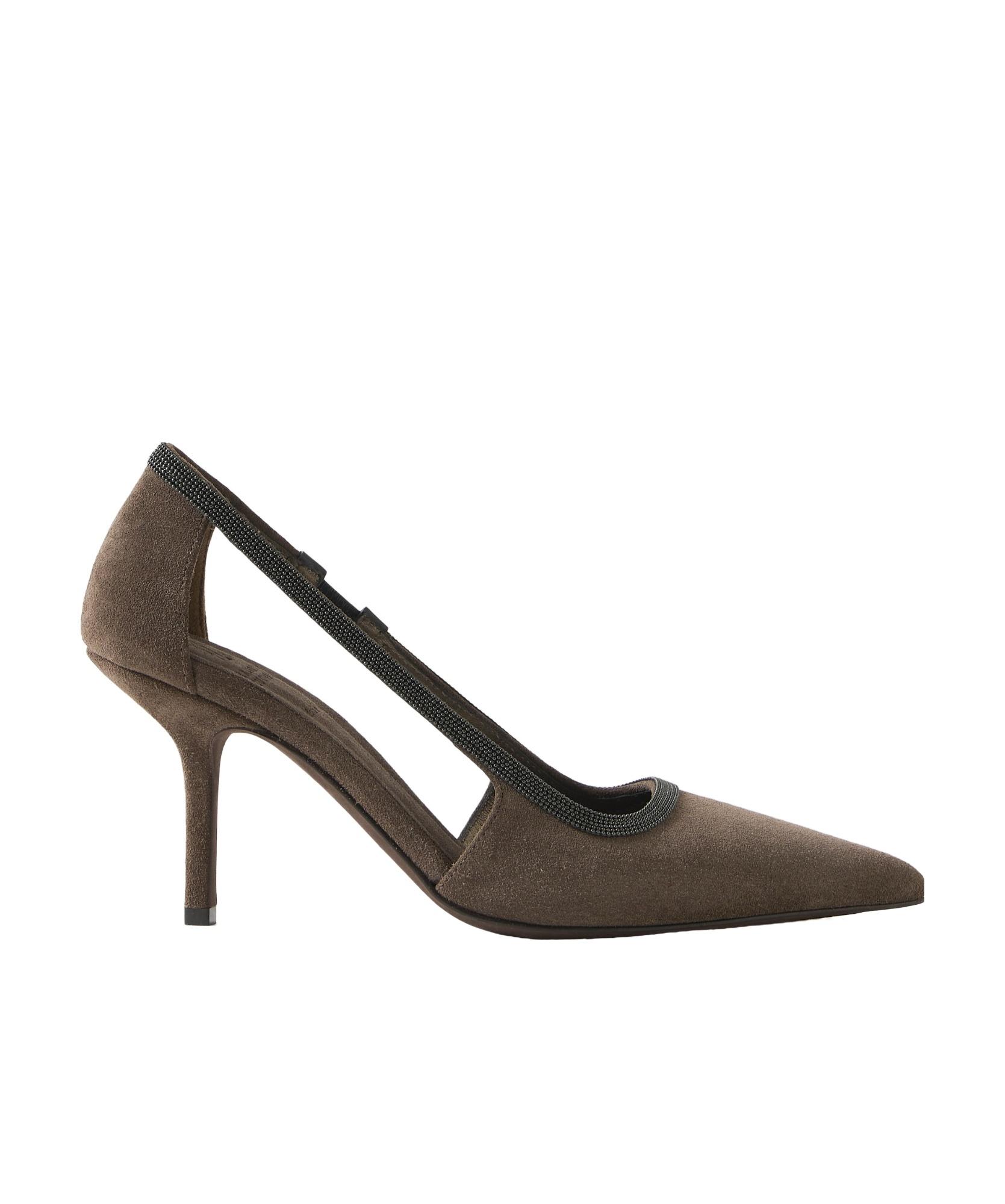 Brunello Cucinelli Logo High Heels | Lyst