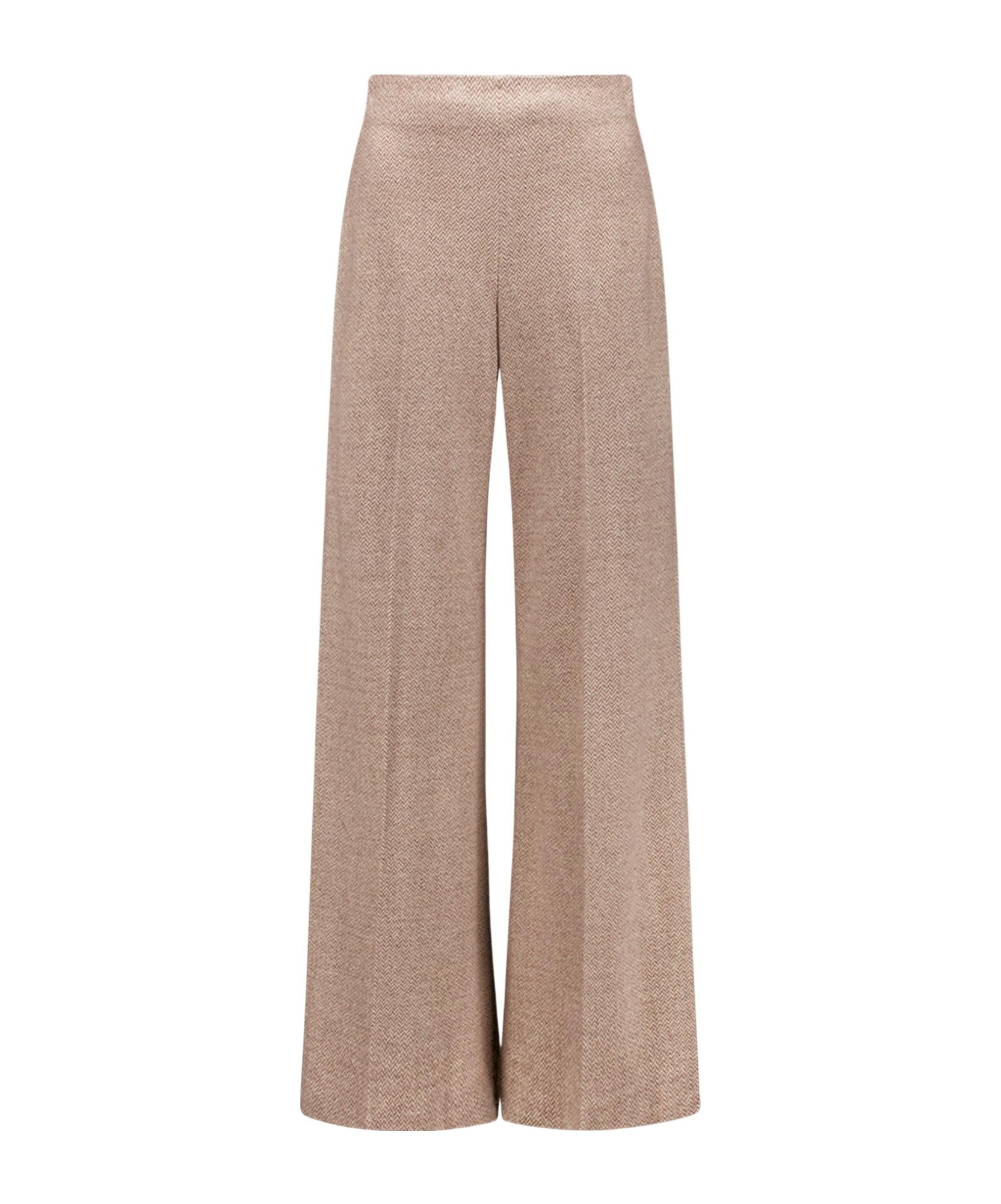 Ralph Lauren Herringbone Casual Pants in Natural | Lyst