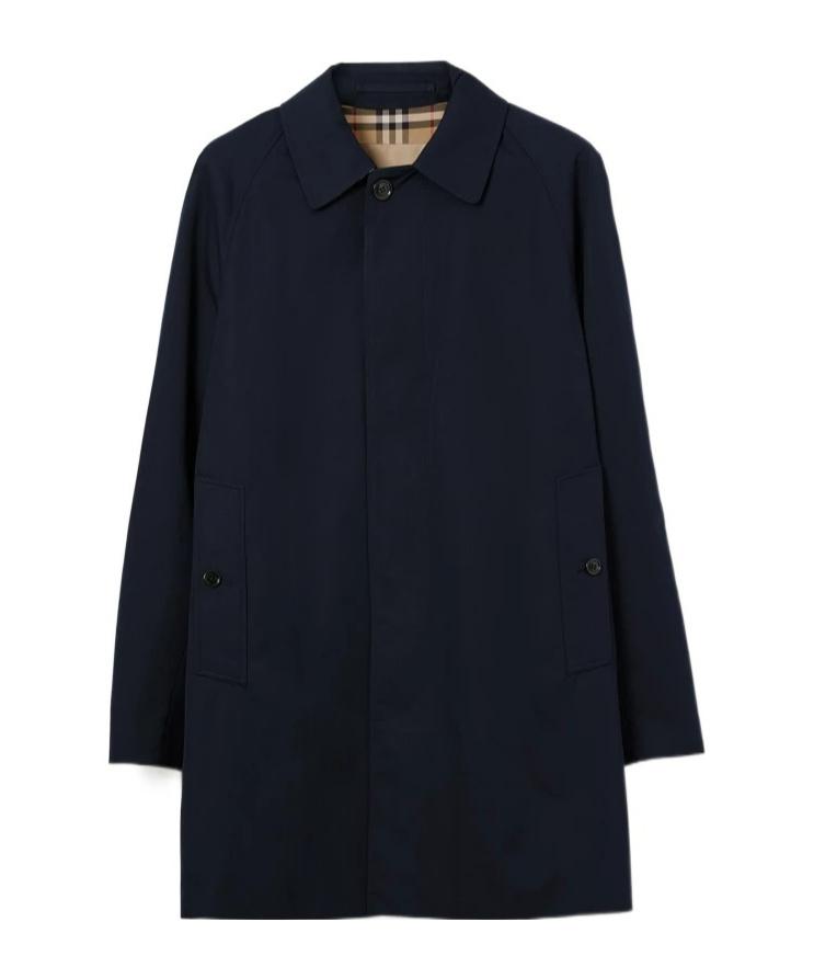 Burberry Heritage Camden Short Coat in Blue for Men | Lyst