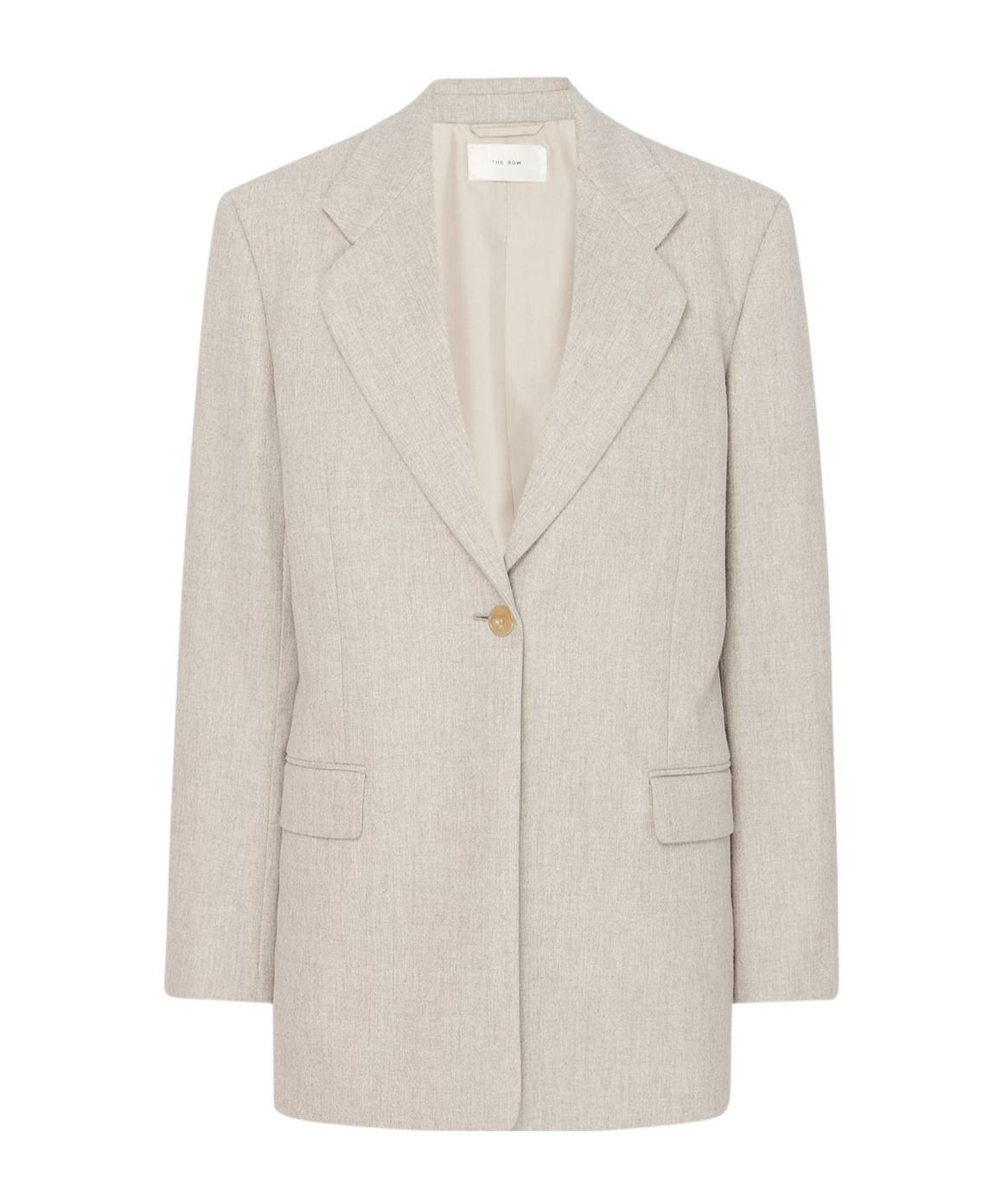 The Row Wool And Cashmere Suit Coat in White | Lyst