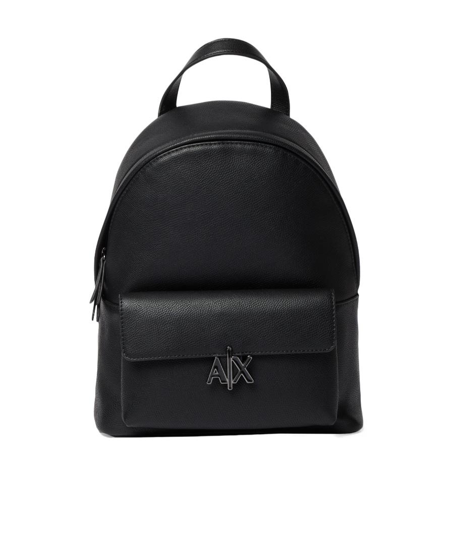 ARMANI EXCHANGE Zipper Backpack in Black | Lyst