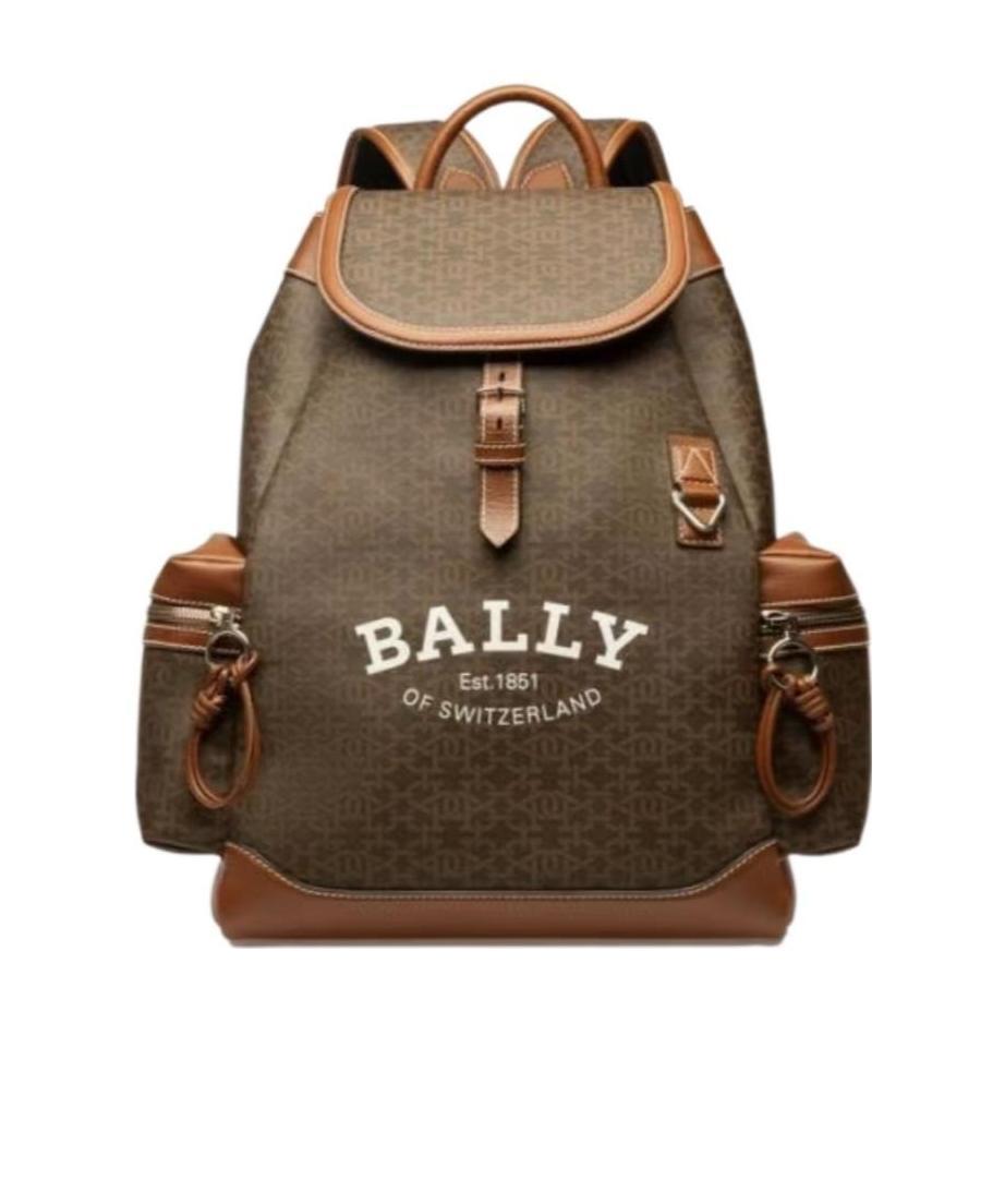 Bally Logo Backpack in Brown for Men | Lyst