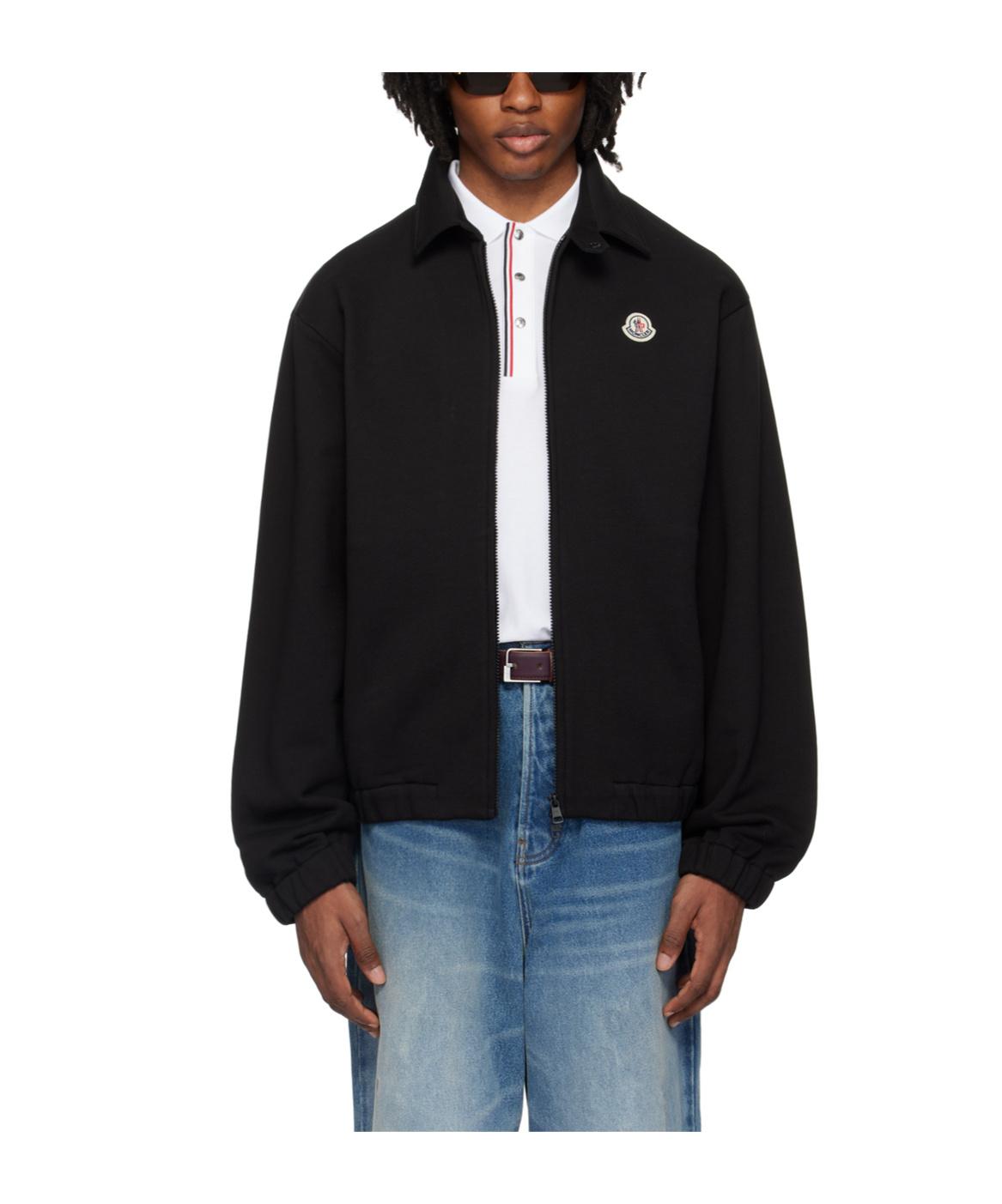 Moncler Logo Sticker Hoodie in Black for Men | Lyst