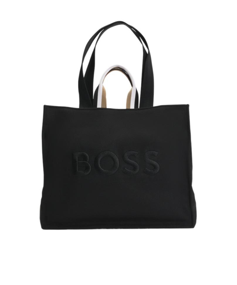 BOSS Logo Handbag in Black | Lyst