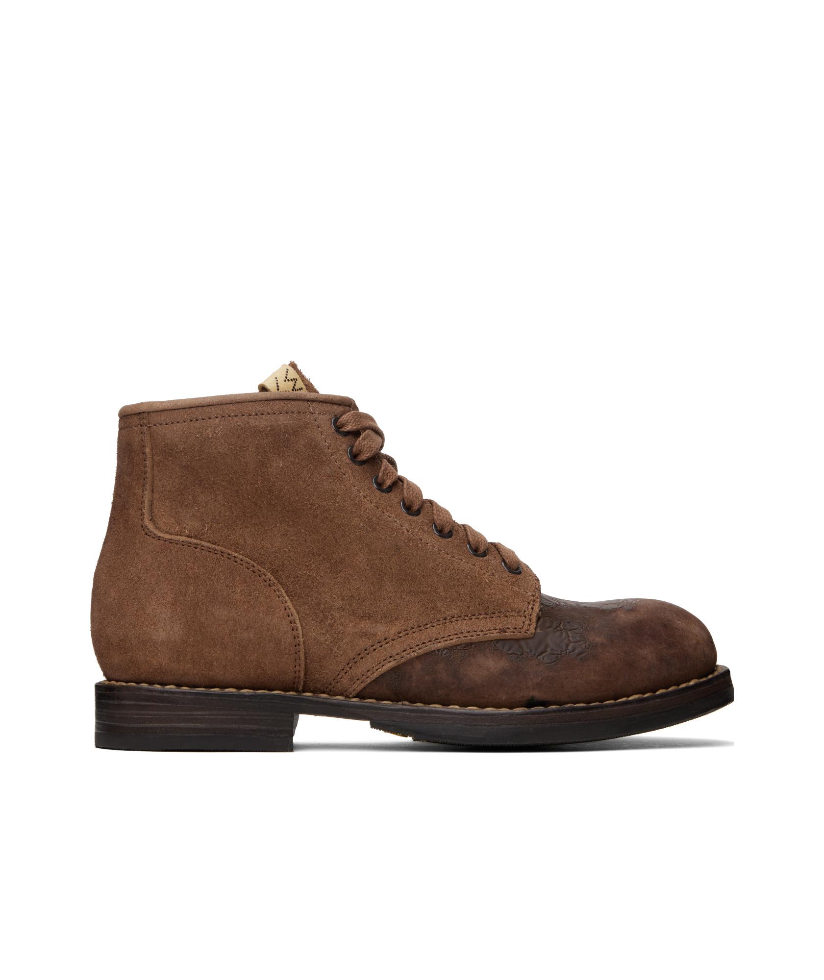 Visvim Round-Head Ankle Boots in Brown for Men | Lyst