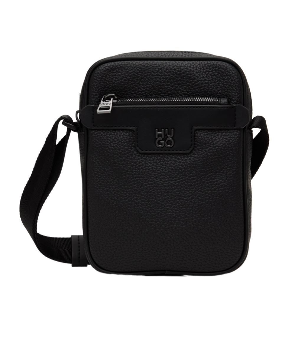 BOSS Reporter Logo Crossbody Bag in Black for Men | Lyst