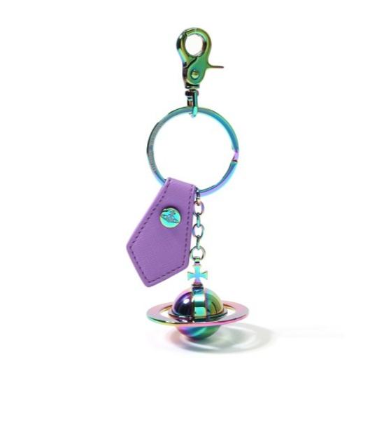Vivienne Westwood Logo Key Chain in White | Lyst