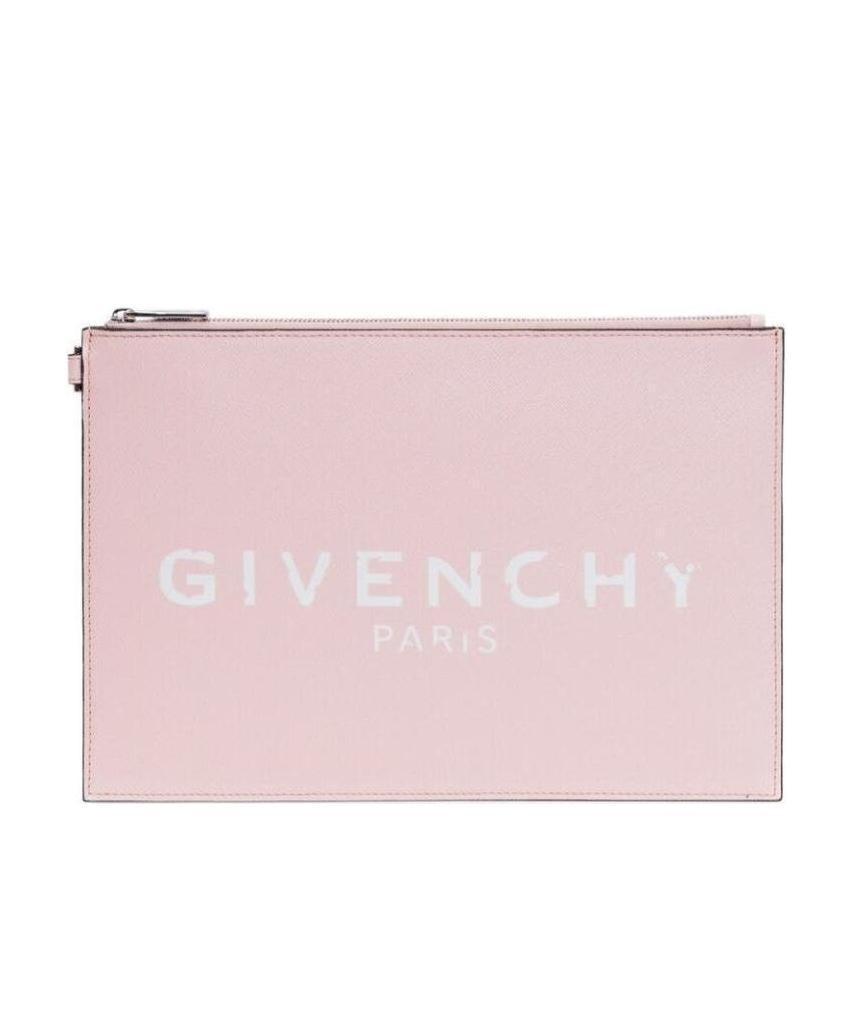 Givenchy Paris Logo Clutch in Pink | Lyst