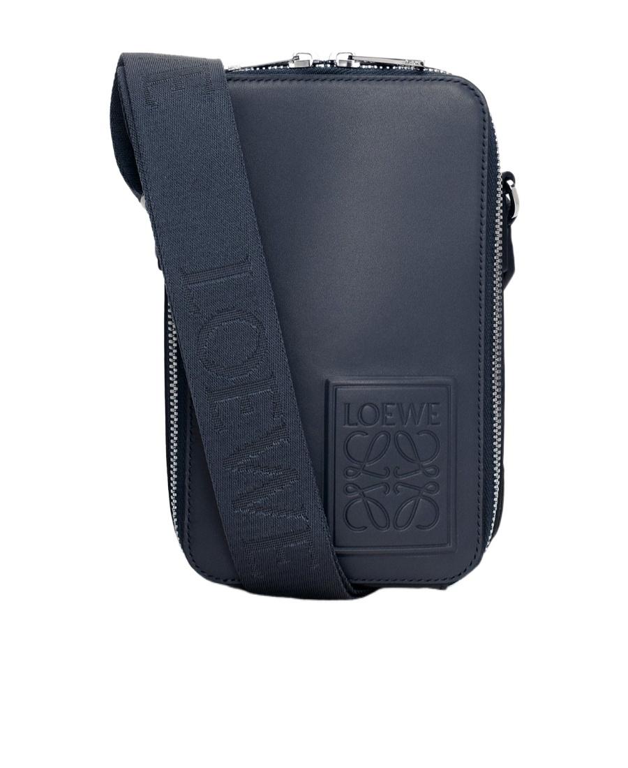 Loewe Logo Vertical Shoulder Bag in Blue for Men | Lyst