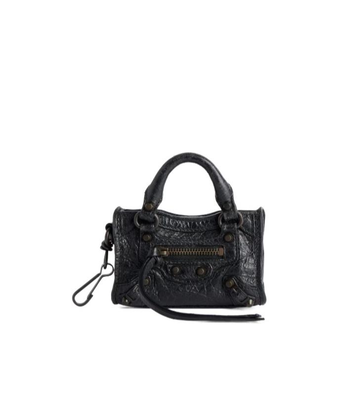Balenciaga Double-Handle Key Bag in Black | Lyst