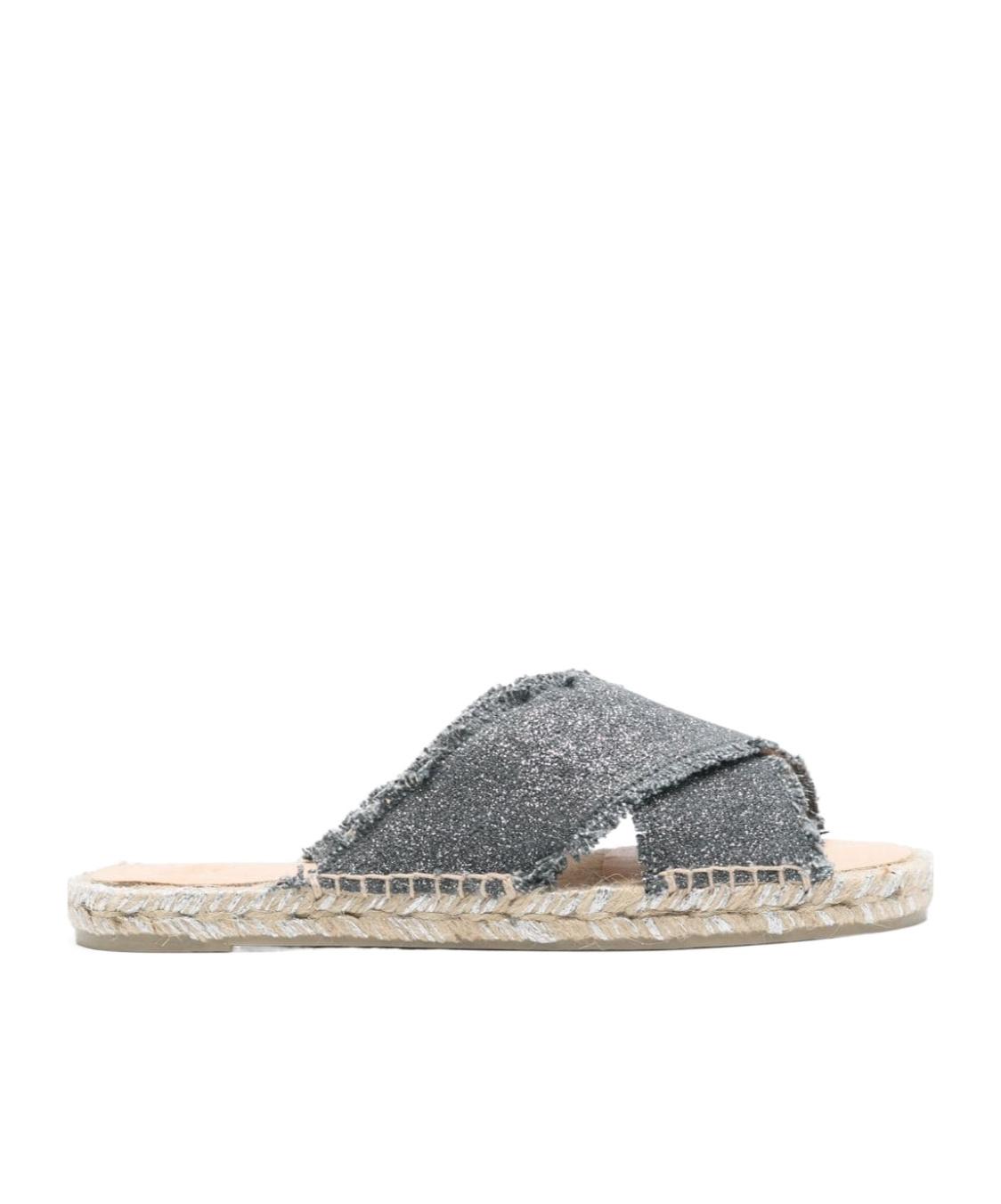 Castañer Palmera Cross-Belt Slippers in Gray | Lyst