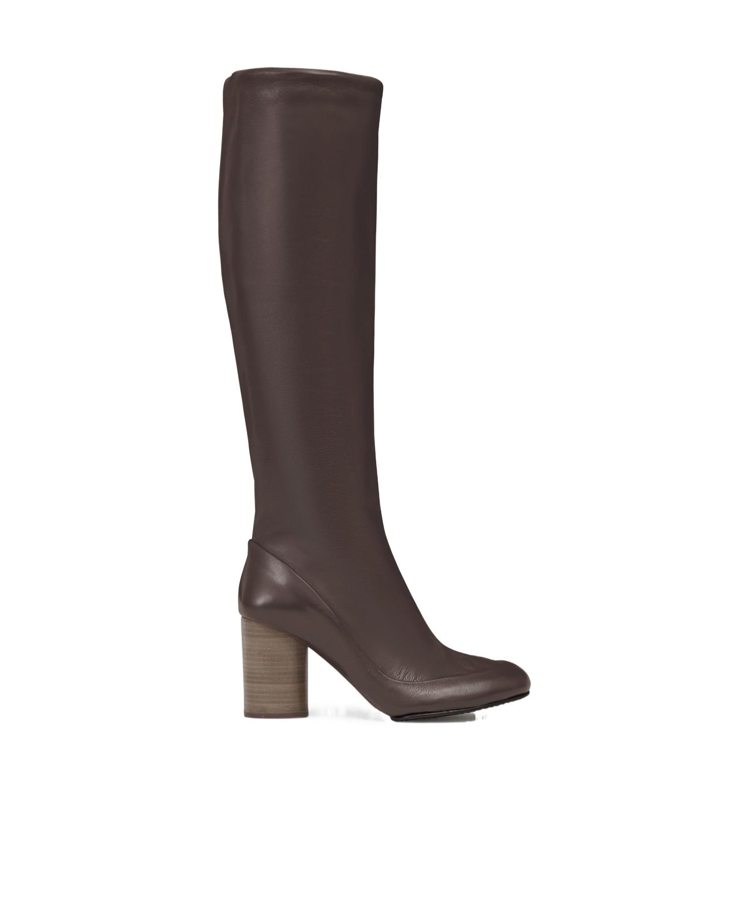 Lemaire Round-Head Boots in Brown | Lyst