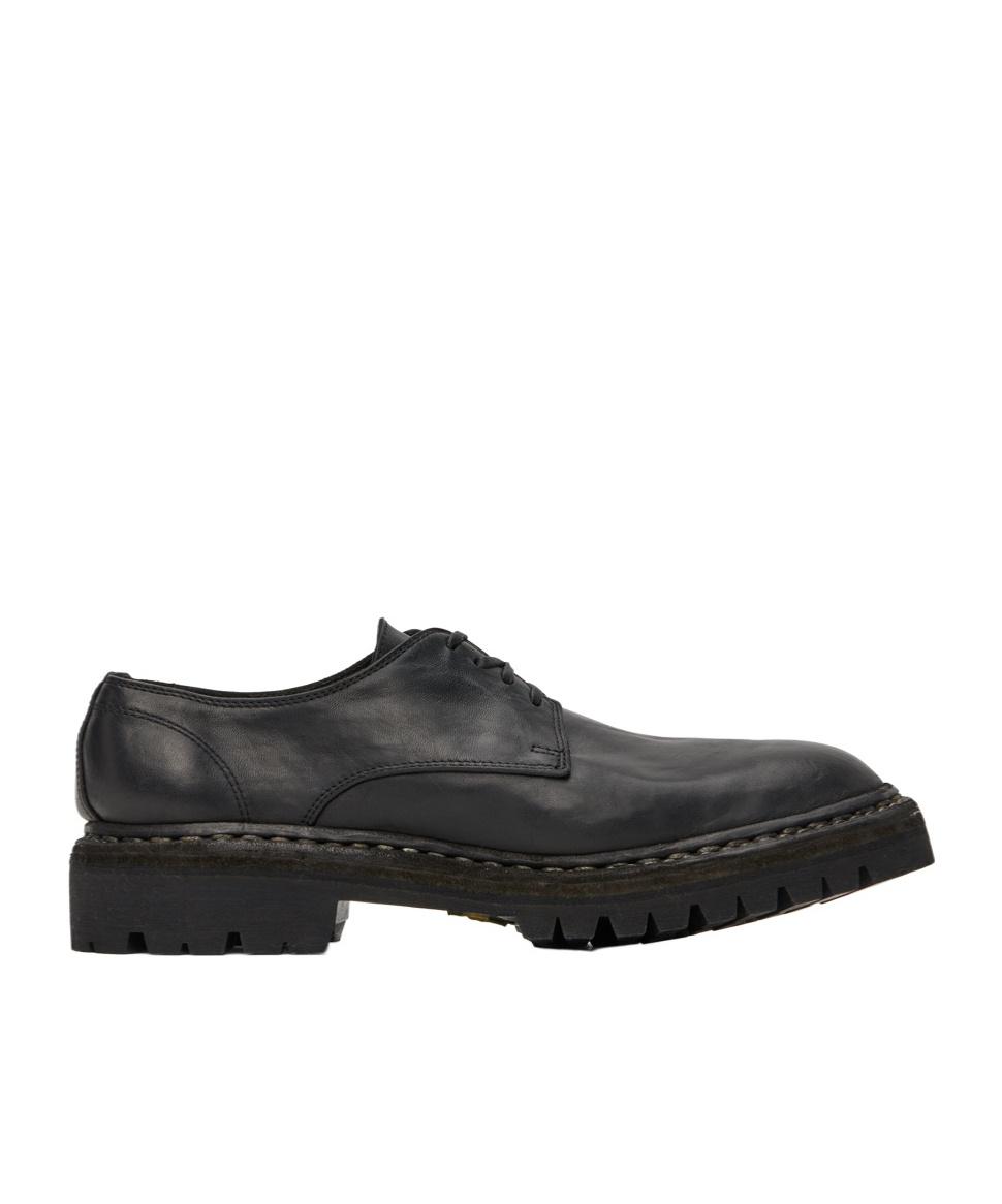 Guidi Lacing Closed Derby Shoes in Black for Men | Lyst