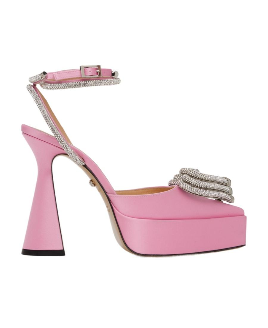 Mach & Mach Triple Heart High Heels With Thick Soles in Pink | Lyst