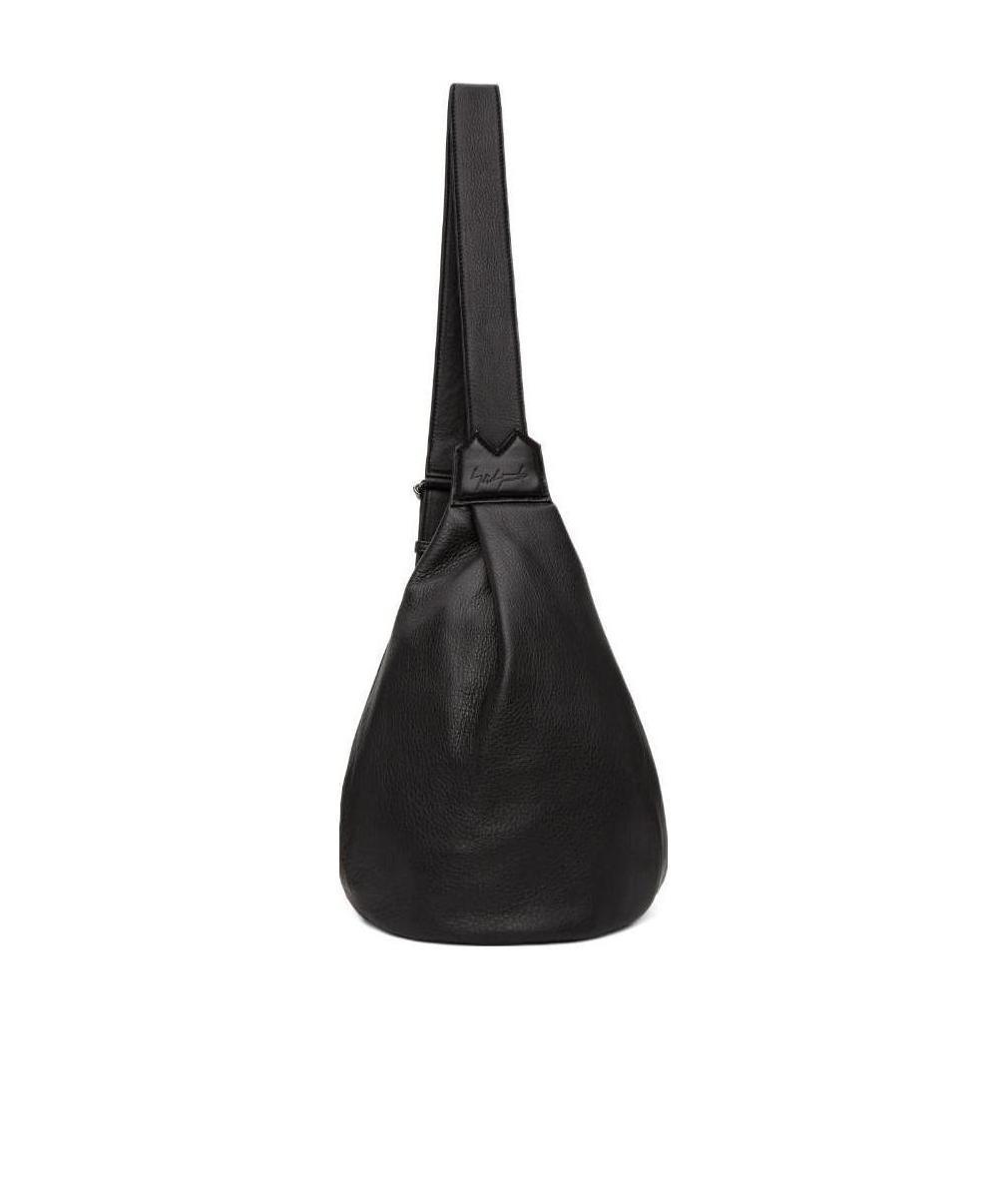 Yohji Yamamoto Logo-Embossed Leather Backbag in White | Lyst