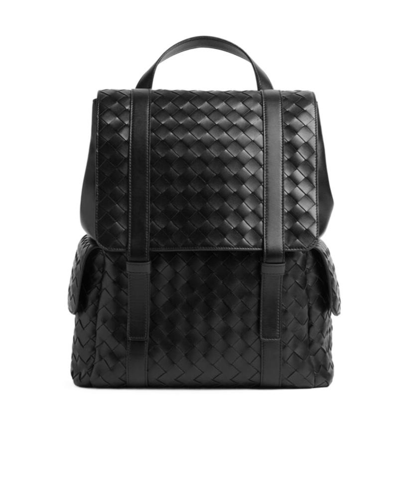 Bottega Veneta Logo Backpack in Black for Men | Lyst