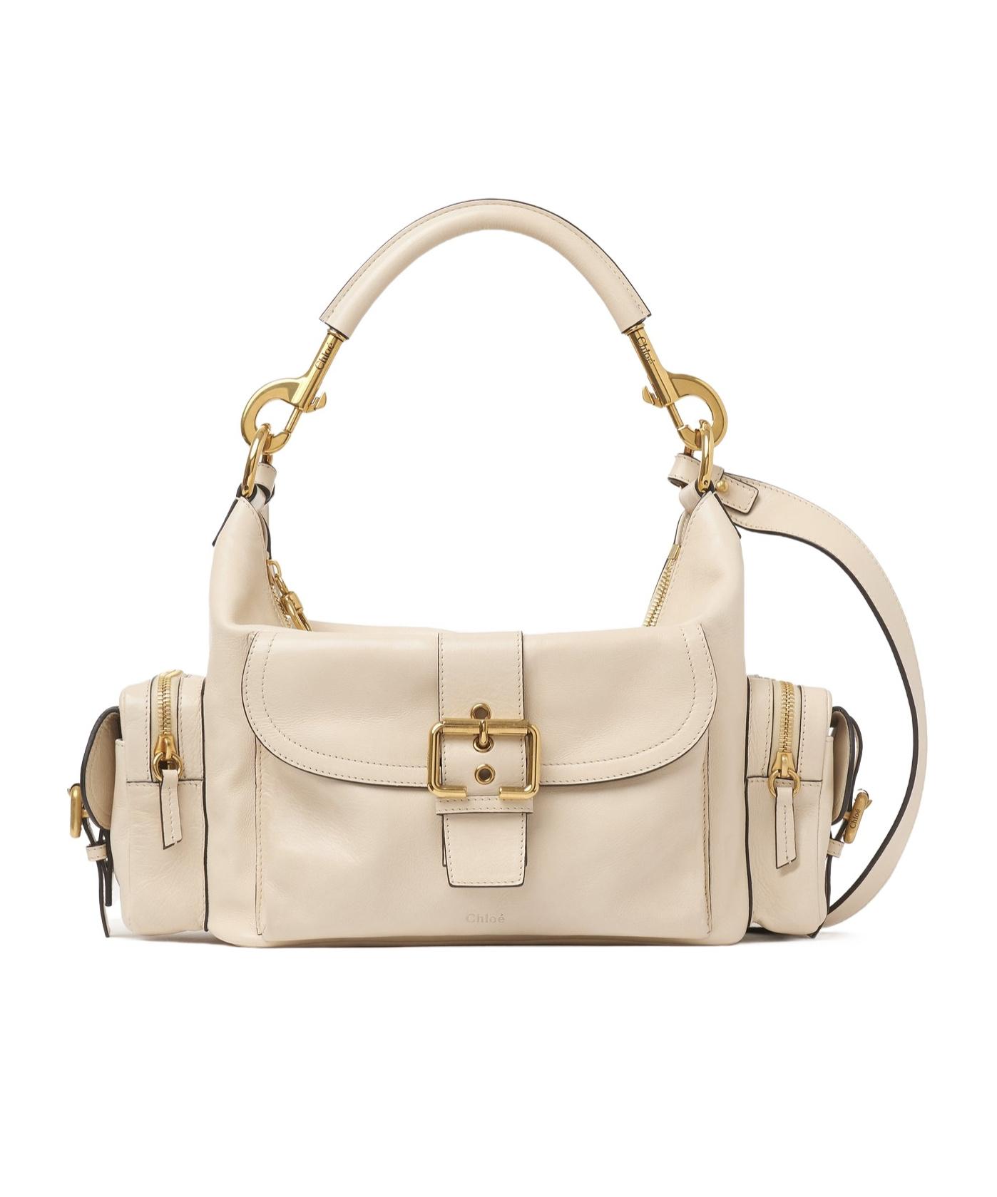 Chloé Logo Camera Bag in Natural | Lyst