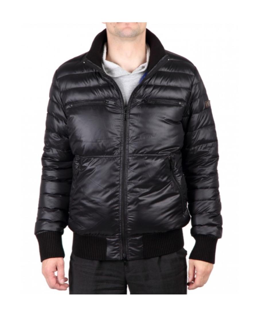 Iceberg Logo Details Down Jacket in Black for Men | Lyst