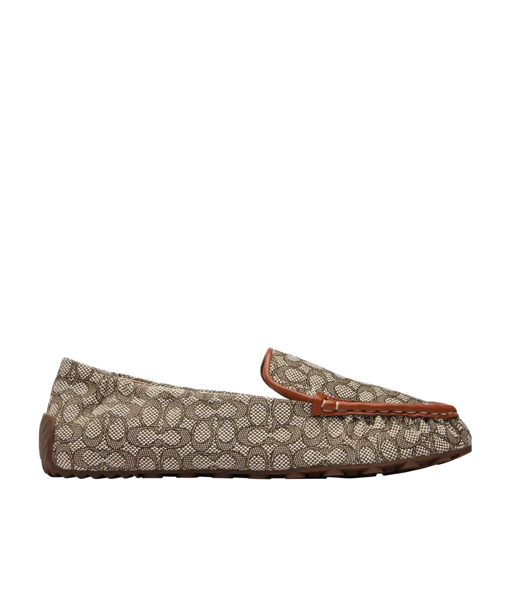 COACH Ronnie Monogram-Jacquard Loafers in Brown | Lyst