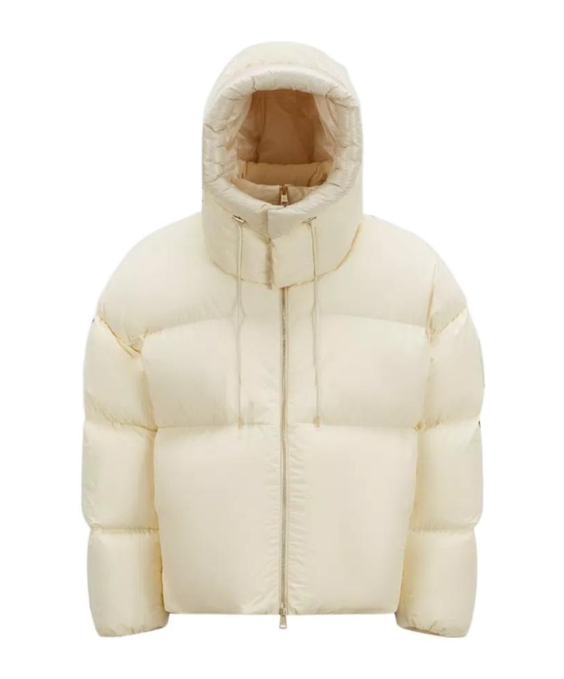 Moncler Antila Logo Sticker Down Jacket in Natural for Men | Lyst