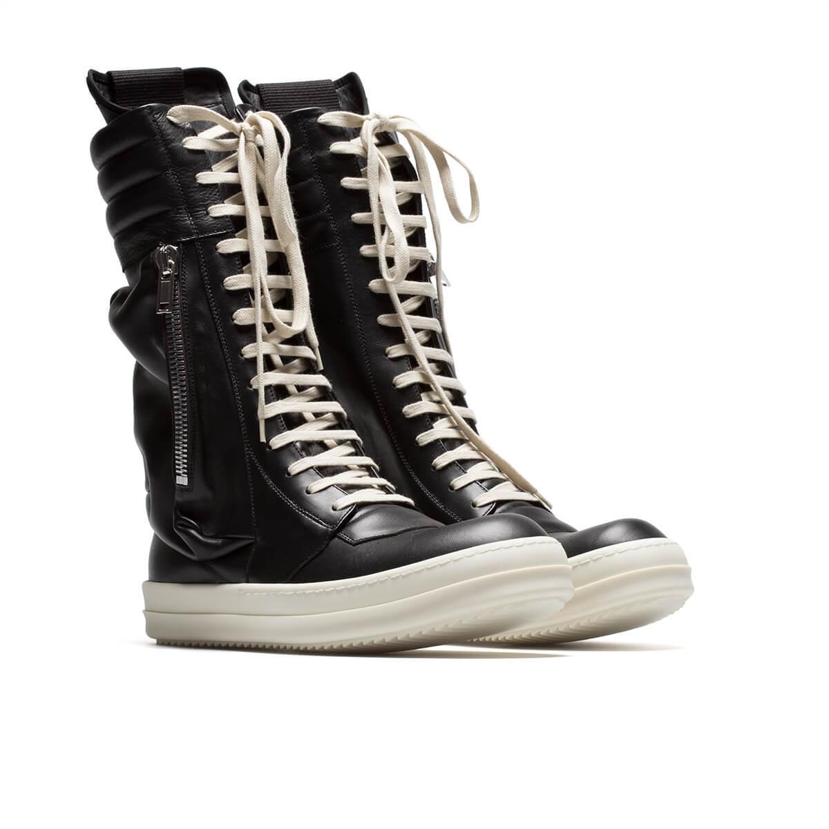 Rick Owens Cargo Basket Leather Boots in Black for Men | Lyst Rick Owens Cargo Basket Leather Boots in Black for Men | Lyst