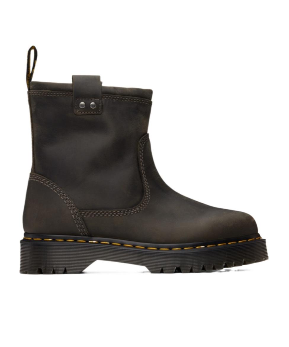 Dr. Martens Anistone Lo Round-Head Short Boots in Black for Men | Lyst