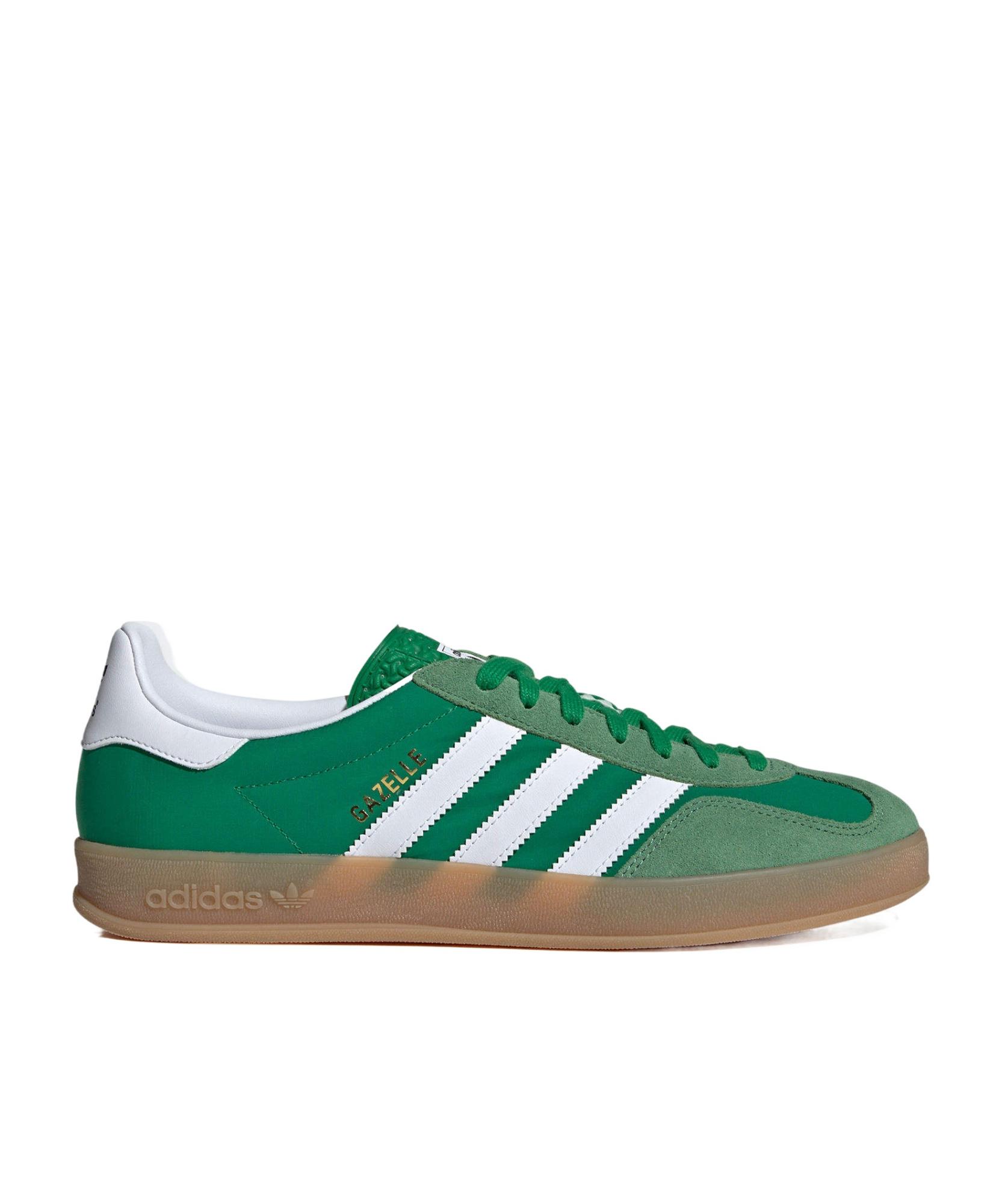 adidas Originals Gazelle 3-Stripes Logo Sneakers in Green for Men | Lyst