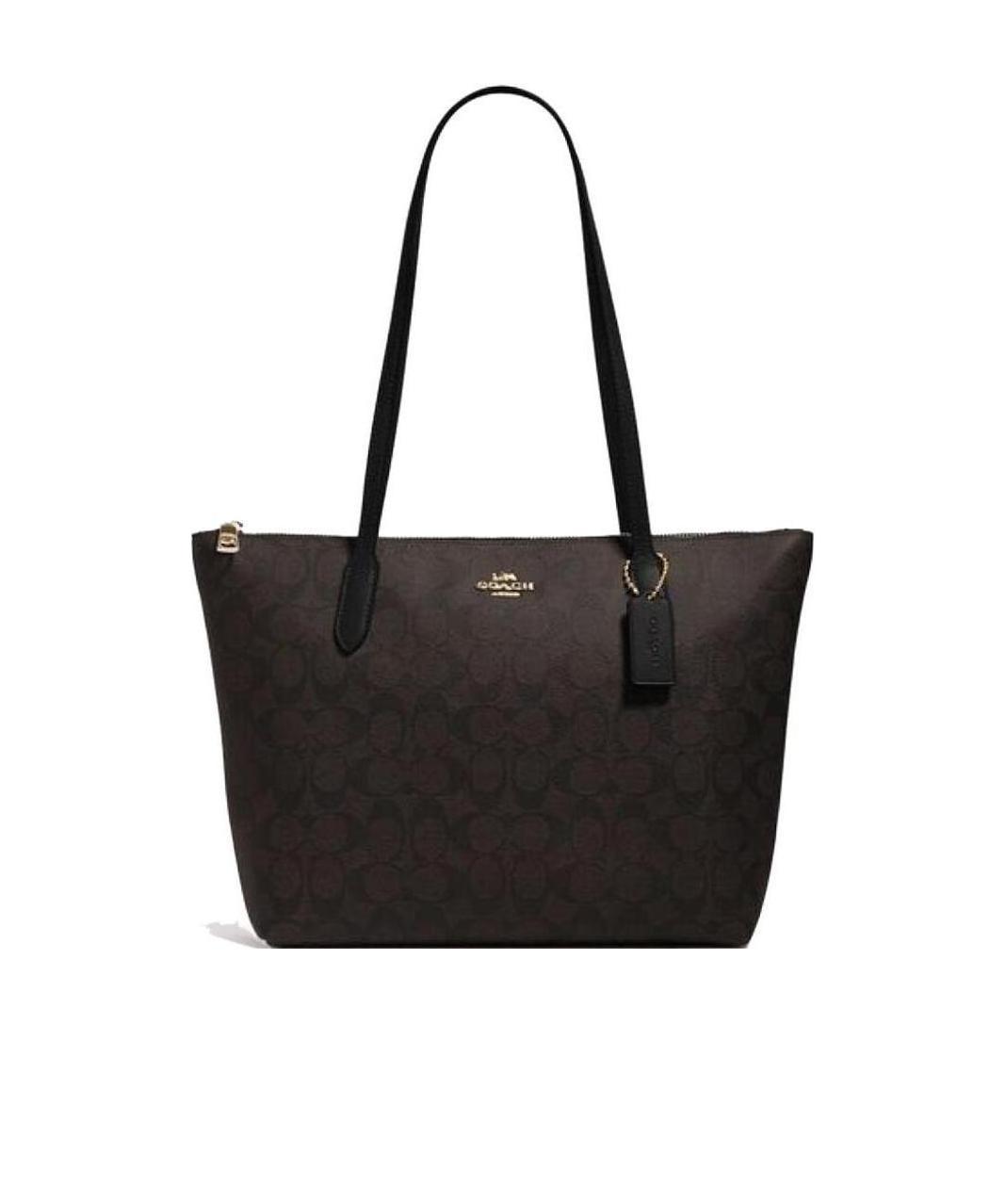 COACH Logo Handbag in Black | Lyst