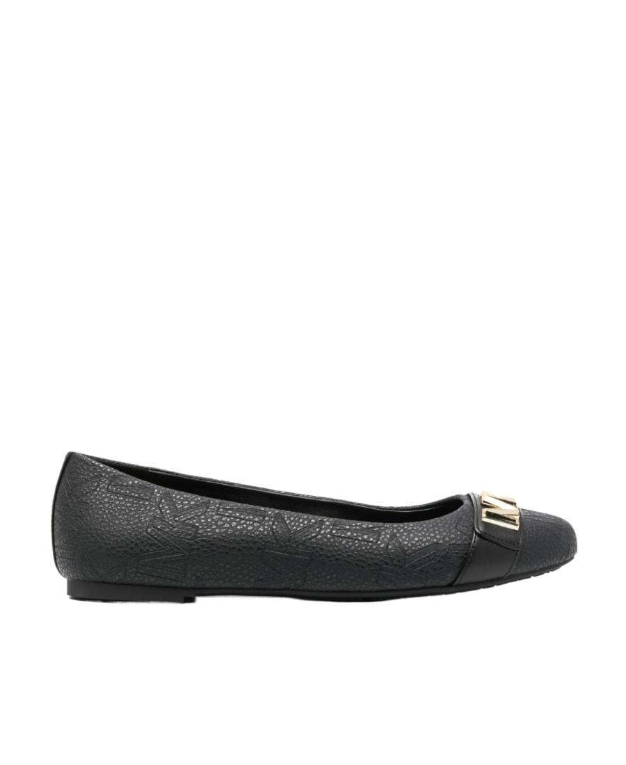 Michael Kors Jilly Leather Ballerina Shoes in Black | Lyst