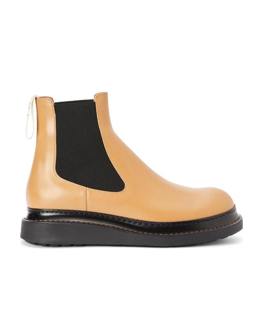 Loewe Logo Chelsea Boots in Natural for Men | Lyst