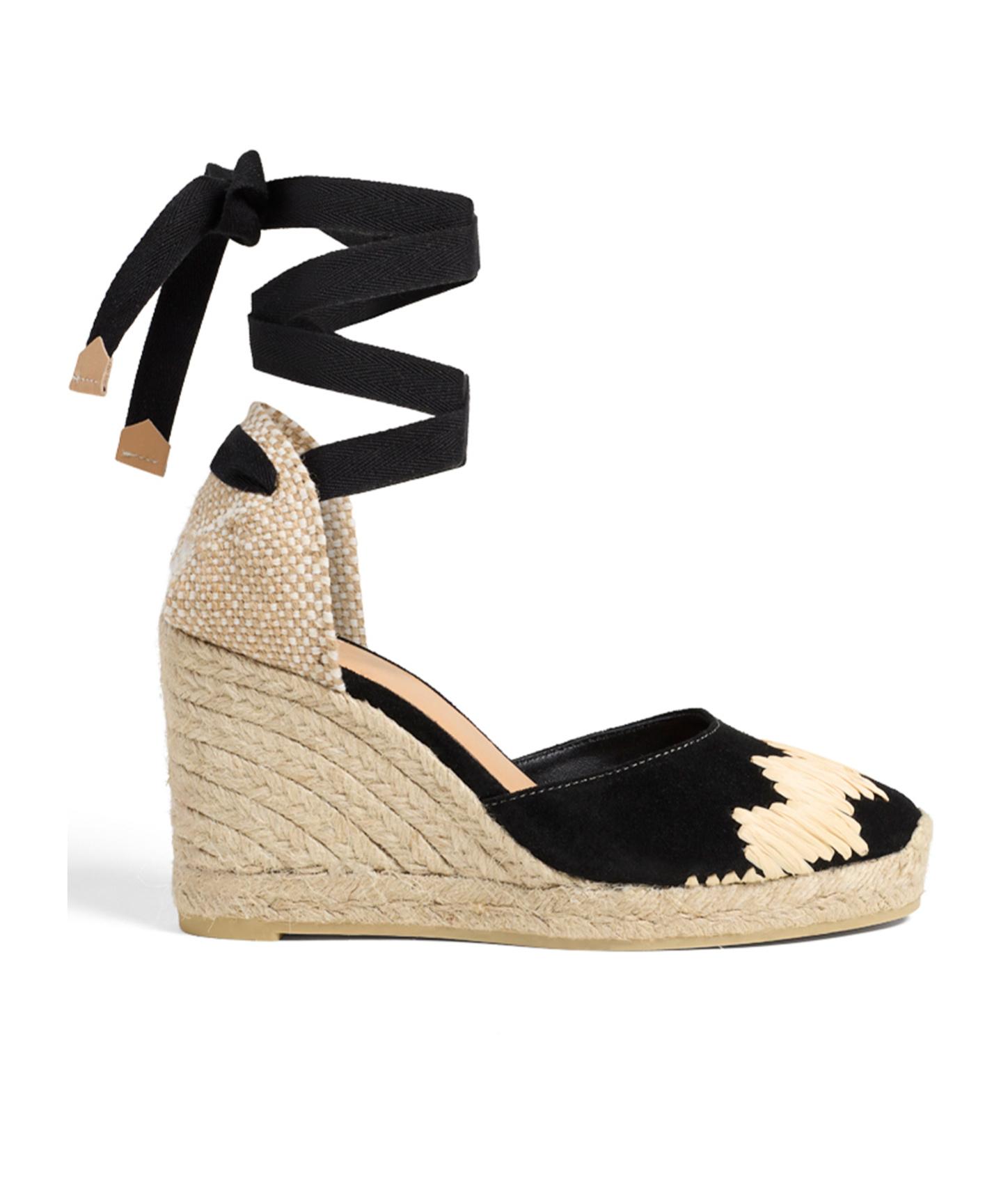 Castañer Cande 8 286 Espadrille Wedge Sandal in Black | Lyst