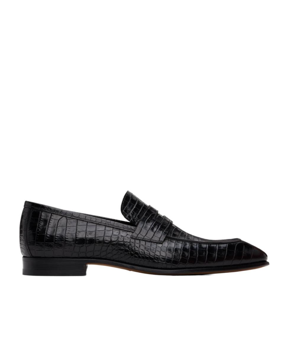 Tom Ford Bailey Alligator Loafers in Black for Men | Lyst