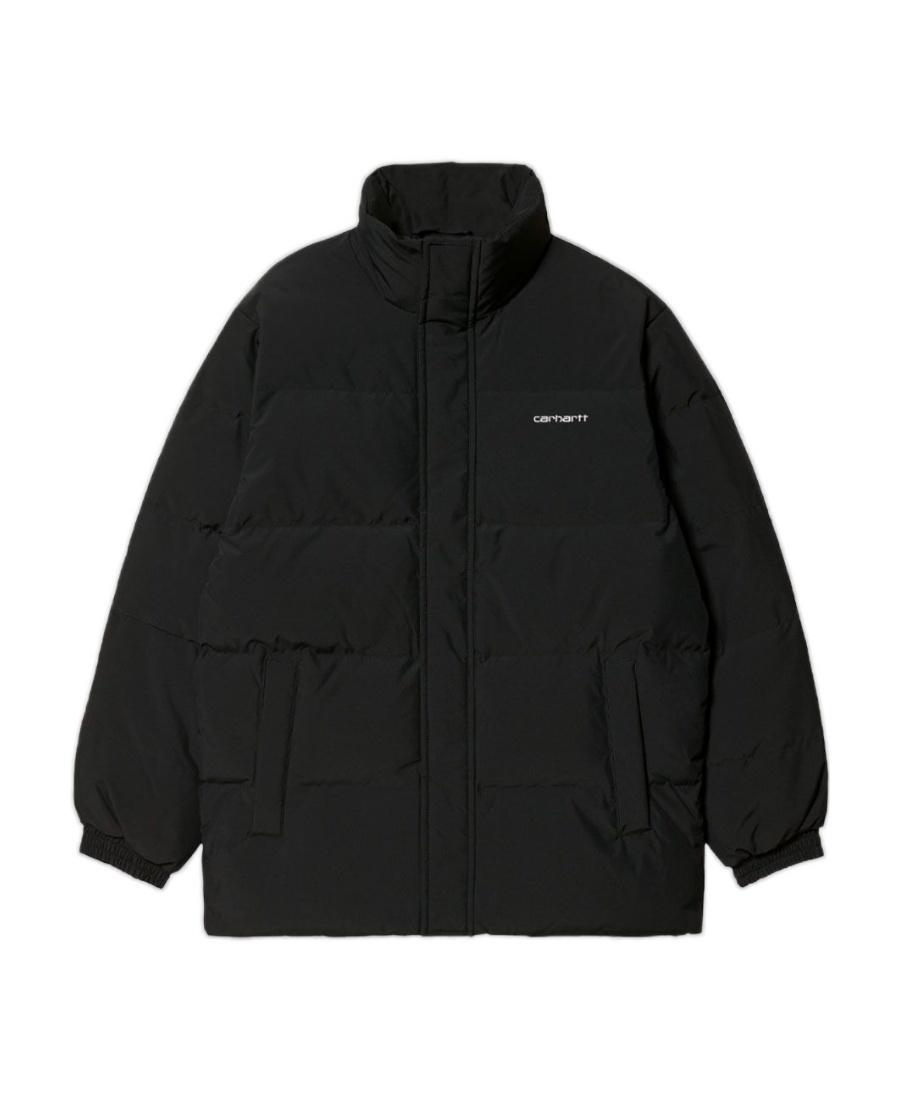 Carhartt Logo Down Jacket in Black for Men | Lyst