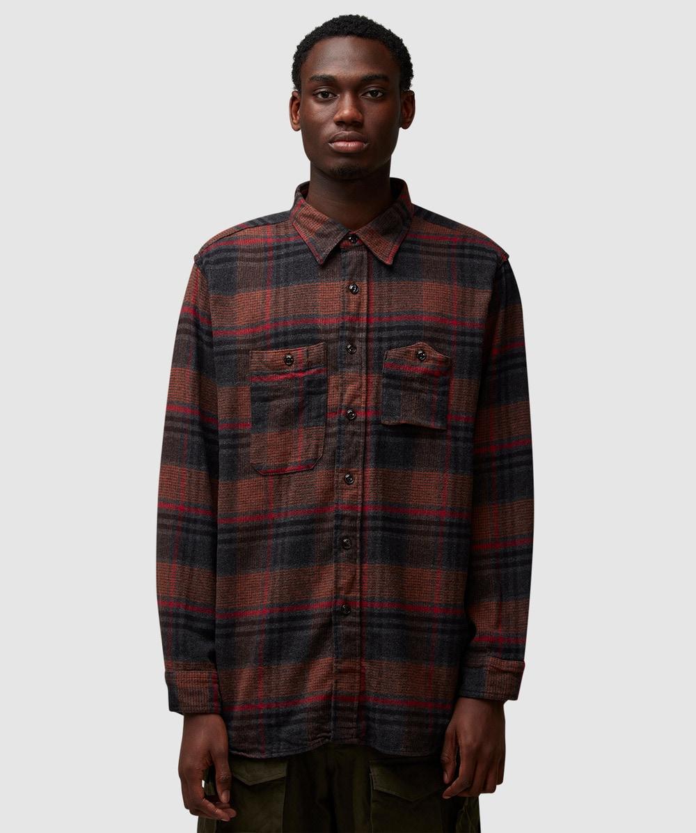 Engineered Garments Work Shirt (/ Cotton Plaid Flannel in Red for Men ...