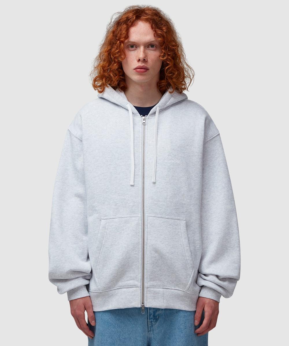 Dime Cursive Small Logo Zip Hoodie ( in Gray for Men | Lyst