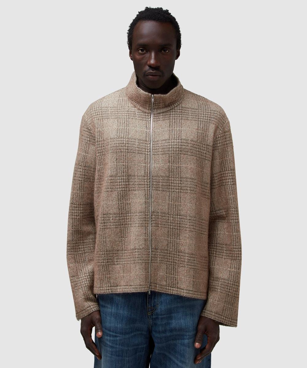 Our Legacy Boxy Funnel Neck Zip Jacket in Brown for Men | Lyst