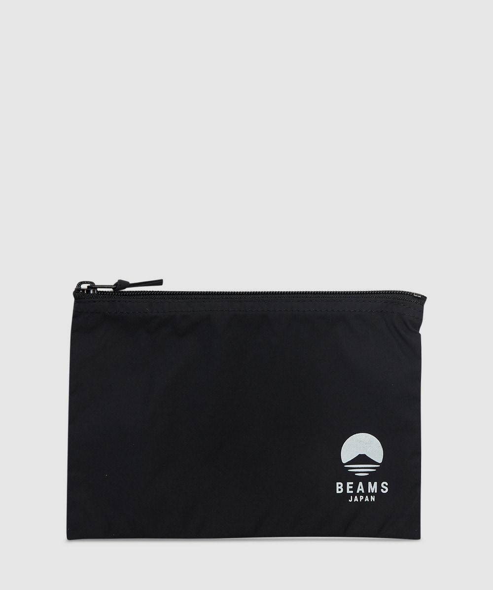 BEAMS Japan Flat Logo Pouch in Black | Lyst UK