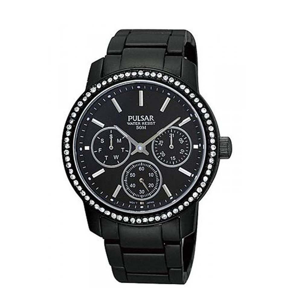 Pulsar Black Aluminium Watch | Lyst UK