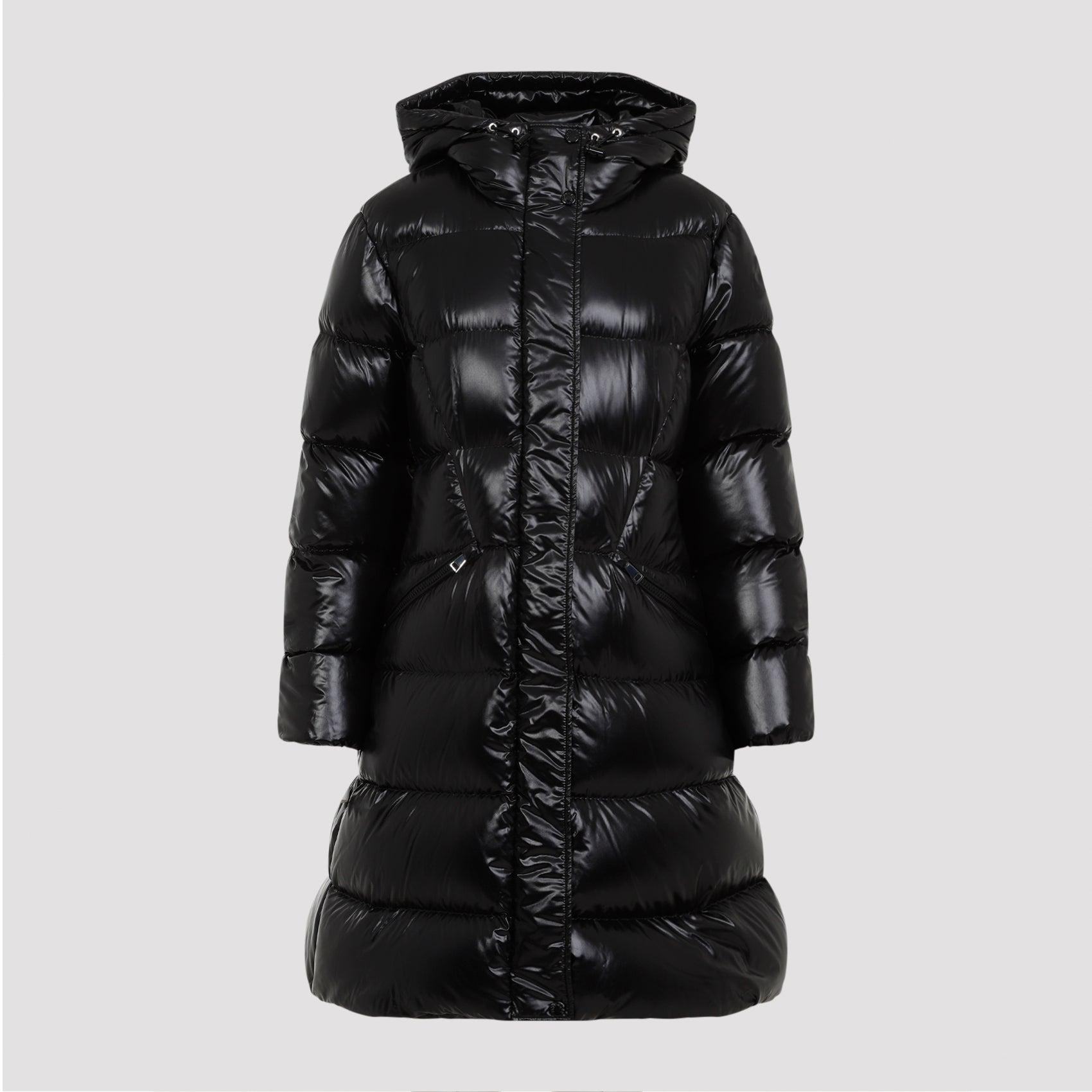 Moncler Elegant Bellevue Puffer Jacket in Black | Lyst